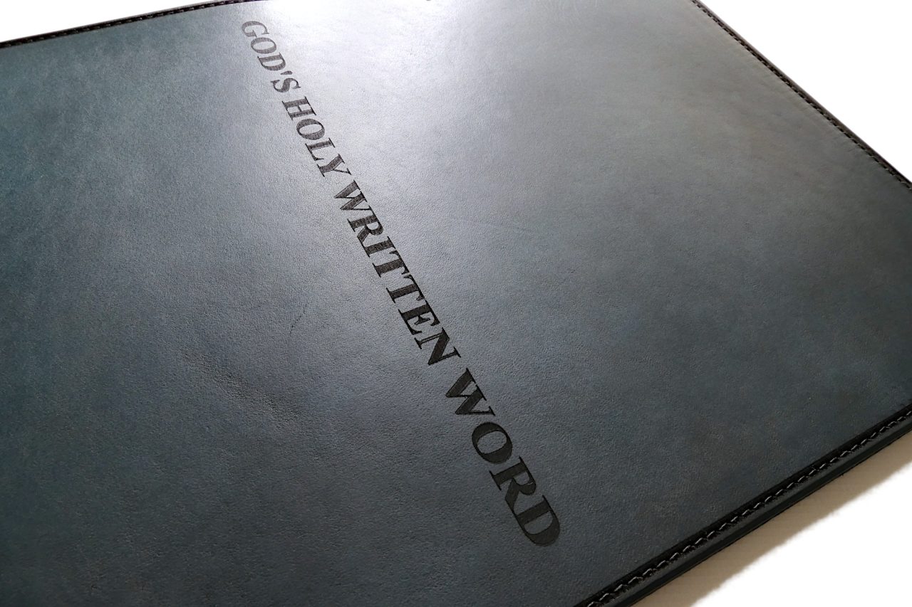 Custom BIBLE Covers | Personalized Real Leather BIBLE Covers